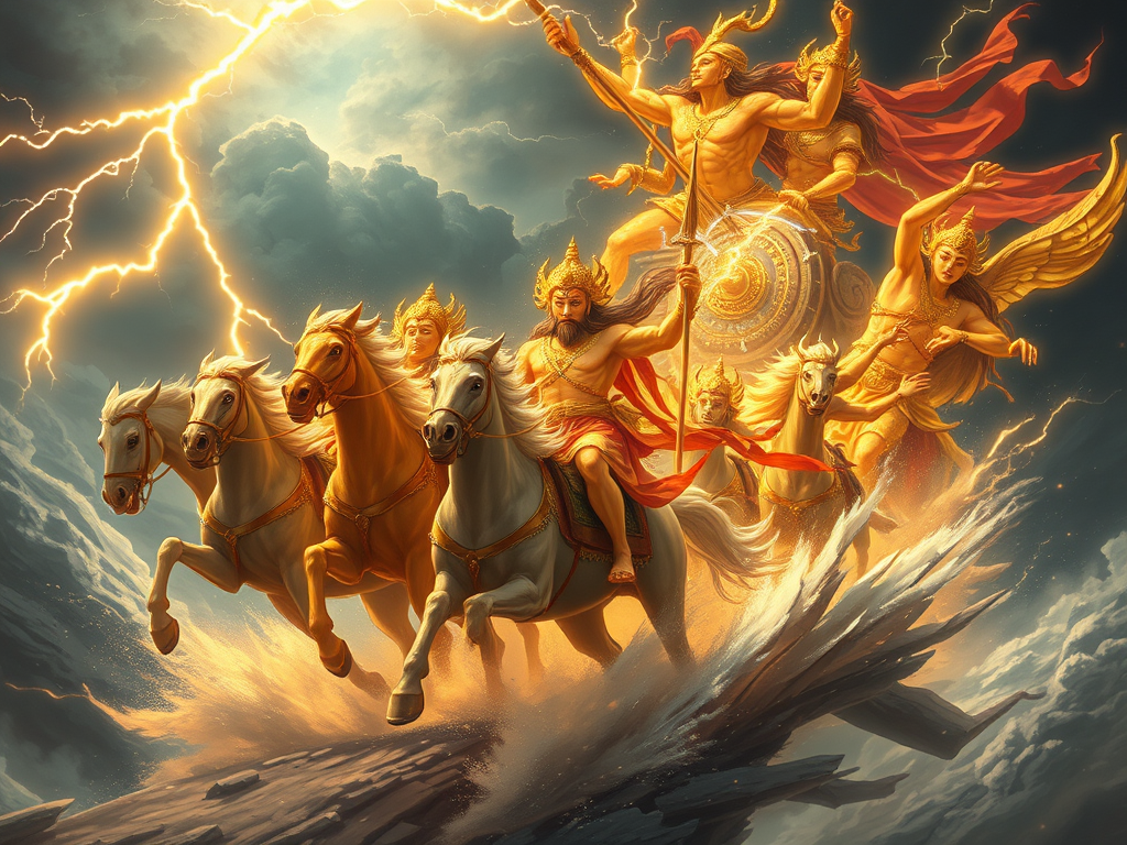 Maruts (Rudras): storm-gods, turbulent companions of Indra – Le Rig Veda